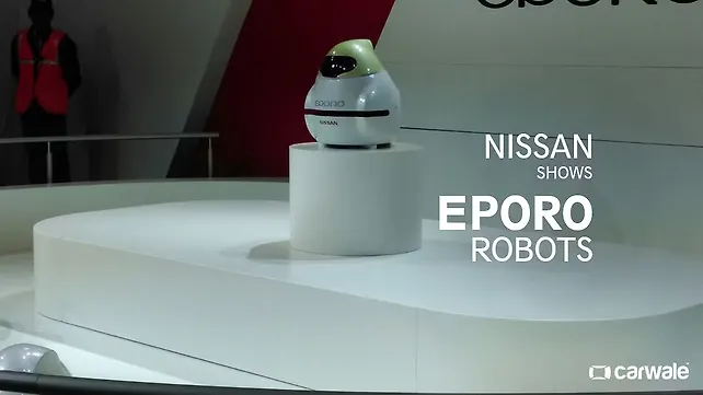 Nissan shows off their EPORO robots at the 2016 Auto Expo - CarWale