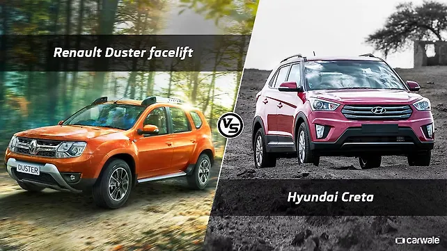 Spec Comparison: Renault Duster facelift vs Hyundai Creta - CarWale