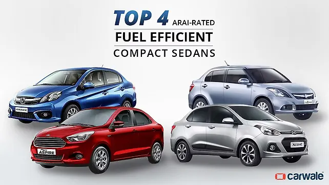 Top 4 most fuel efficient compact sedans revealed - CarWale