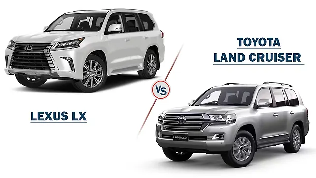 Spec comparo: Lexus LX Vs Toyota Land Cruiser - CarWale