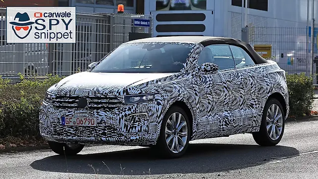 Volkswagen T-Cross cabriolet spotted testing - CarWale