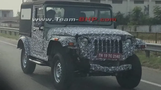 Mahindra Thar second-gen spotted on test - CarWale