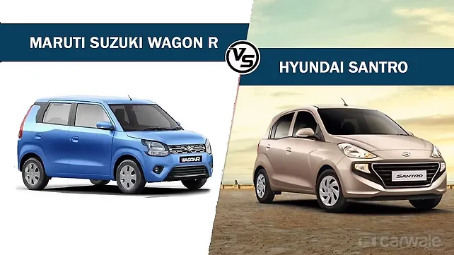 Spec comparison: Maruti Wagon R vs Hyundai Santro - CarWale