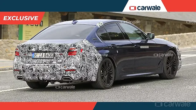 India-bound BMW 5 Series facelift spied in hybrid guise - CarWale