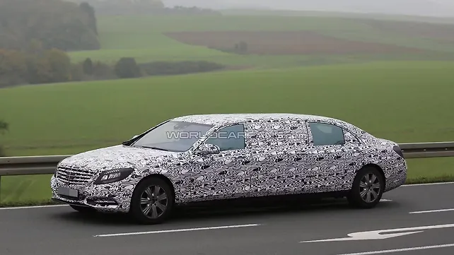 Mercedes-Benz S-Class Pullman spotted testing - CarWale