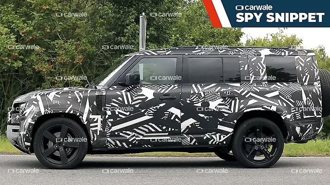 Land Rover Defender 130 begins testing - CarWale