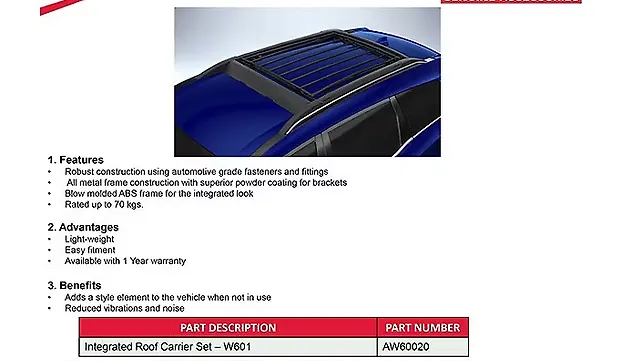 Mahindra XUV700 accessories list leaked ahead of launch - CarWale
