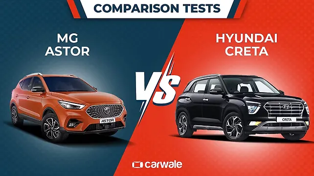 Spec comparison: MG Astor Vs Hyundai Creta - CarWale