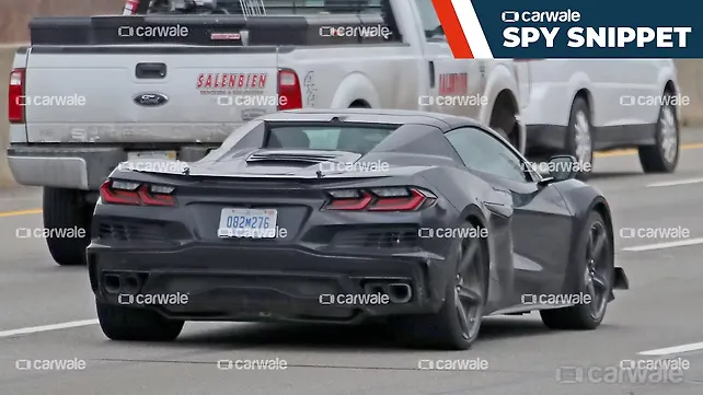 Chevrolet Corvette E-Ray hybrid spotted without camouflage - CarWale