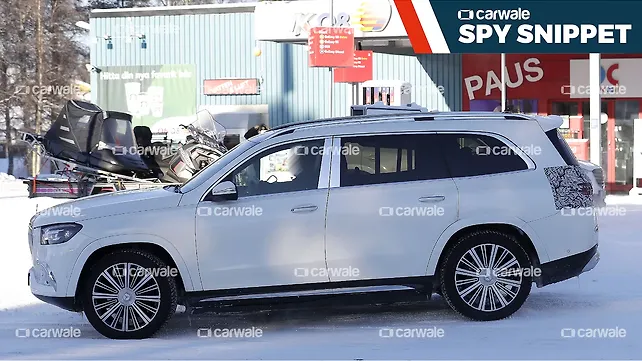 Mercedes-Maybach GLS facelift spotted testing in the snow - CarWale