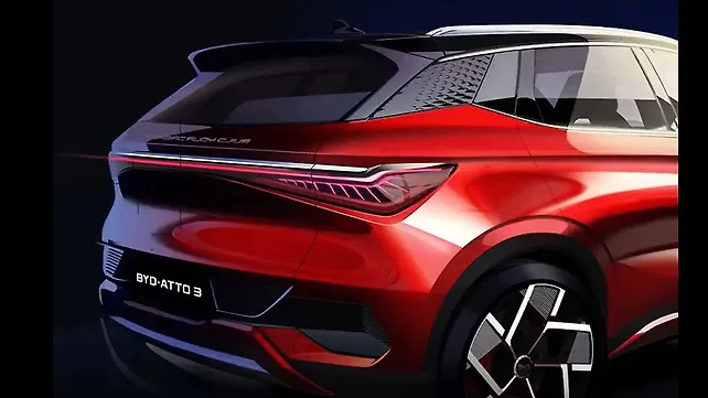 BYD Atto 3 EV teased in design sketch ahead of official launch - CarWale