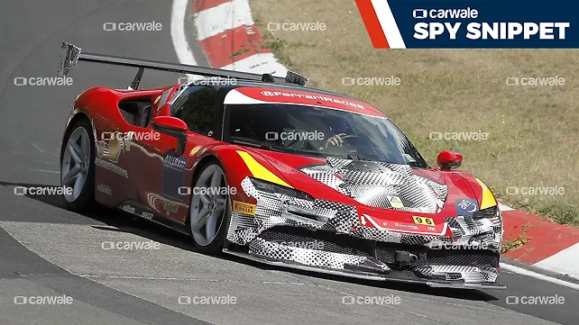 Ferrari SF90 Challenge spied at ‘Ring with track-only upgrades - CarWale