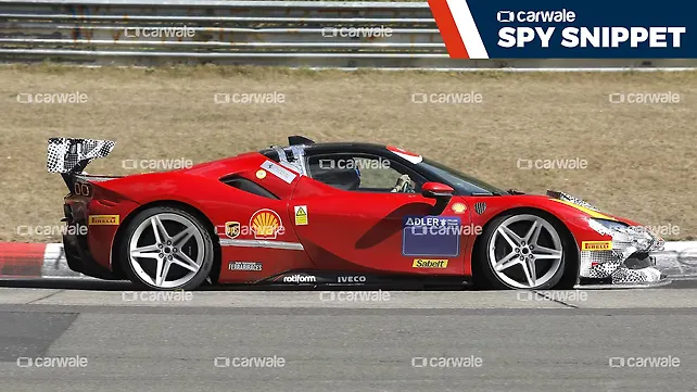 Ferrari SF90 Challenge spied at ‘Ring with track-only upgrades - CarWale