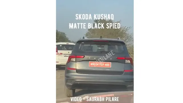 Skoda Kushaq matte black edition spotted; India launch soon? - CarWale