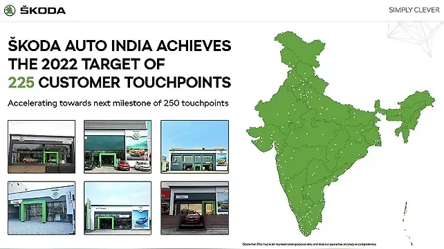 Skoda Auto India crosses a milestone of 225 touchpoints - CarWale