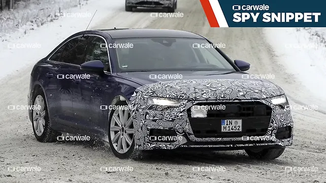 India-bound Audi A6 facelift commences cold weather testing - CarWale