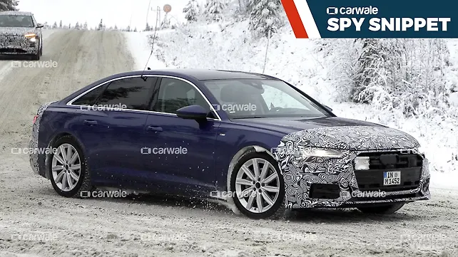India-bound Audi A6 facelift commences cold weather testing - CarWale
