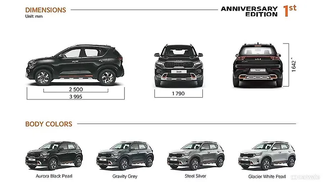 Kia Sonet Anniversary edition delisted from the official website - CarWale