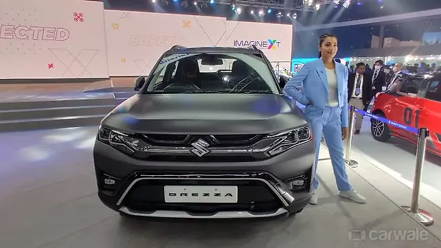 Maruti Brezza Matte edition revealed at the Auto Expo 2023 - CarWale