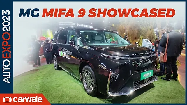 MG MIFA 9 showcased at Auto Expo 2023 - CarWale