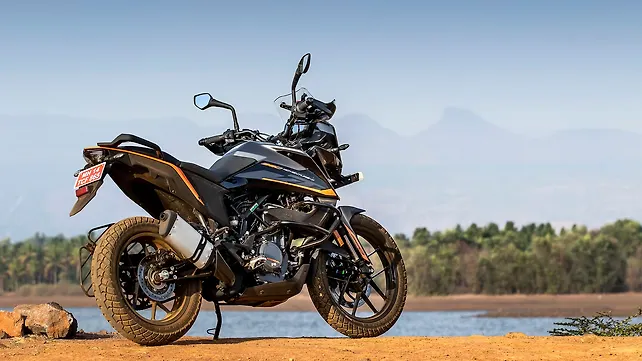 KTM 390 Adventure X Right Front Three Quarter Image - BikeWale