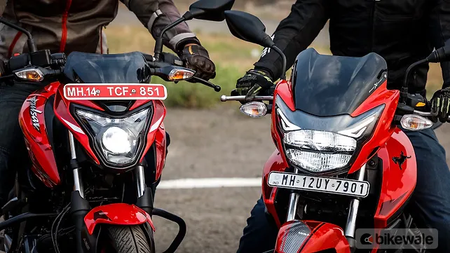 TVS Apache RTR 160 vs Bajaj Pulsar P150: Comparison Test Review - BikeWale