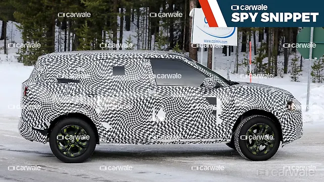 Citroen’s mid-size SUV spotted winter-testing in Sweden - CarWale