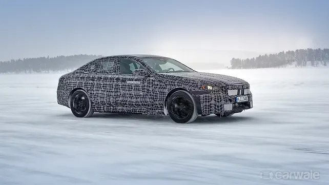 BMW i5 teased undergoing winter testing - CarWale