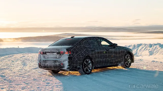 BMW i5 teased undergoing winter testing - CarWale