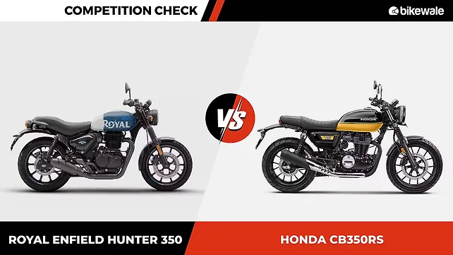 Royal Enfield Hunter 350 vs Honda CB350RS: Competition Check - BikeWale