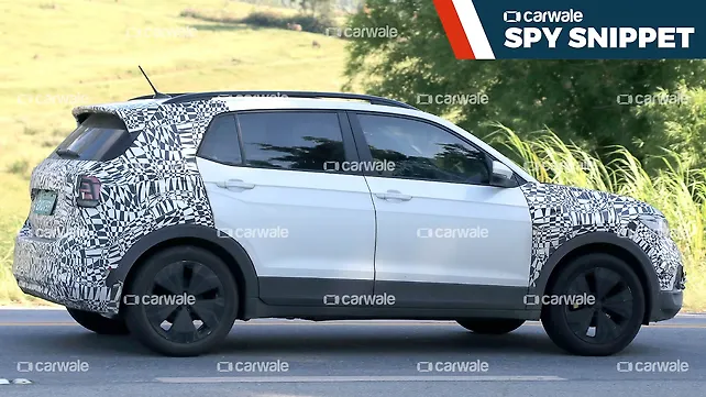 India-bound Volkswagen Taigun facelift spied testing - CarWale