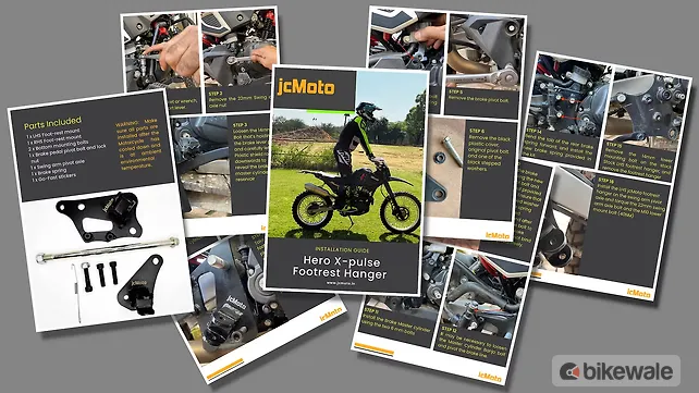 Hero Xpulse 200 Enduro Footpeg Hangers by JCMoto: On The Bike - BikeWale