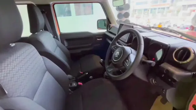 Maruti Jimny Red colour showcased at dealerships - CarWale