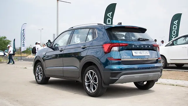 Here are detailed images of Skoda Kushaq and Slavia Lava Blue - CarWale