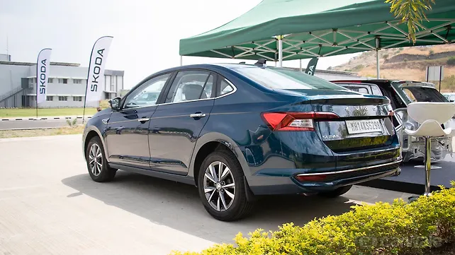 Here are detailed images of Skoda Kushaq and Slavia Lava Blue - CarWale