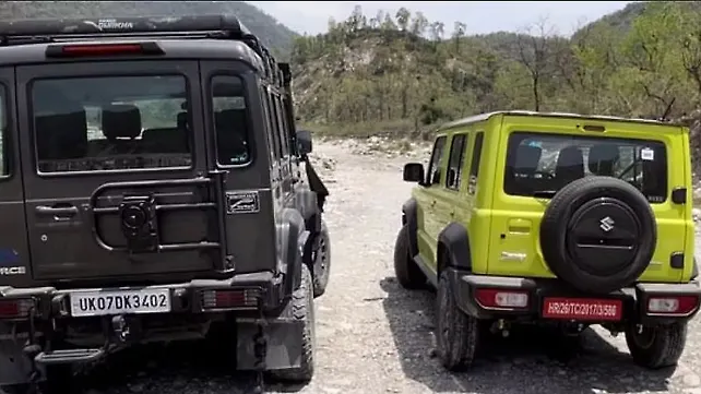 Maruti Jimny spotted with Force Gurkha - CarWale
