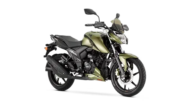 TVS Apache RTR 160 4V Golden Green unveiled - BikeWale