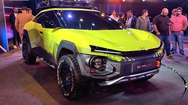 Mahindra BE.05 EV spotted testing in India - CarWale