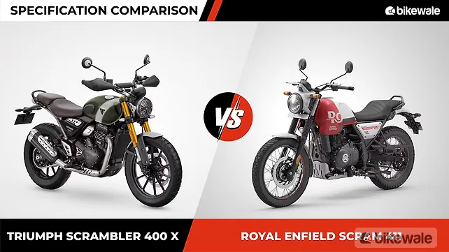 Triumph Scrambler 400 X vs Royal Enfield Scram 411: Specifications ...