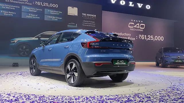 Volvo C40 Recharge launched in India at Rs. 61.25 lakh - CarWale