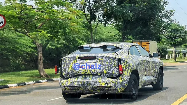 Mahindra BE.05 electric SUV continues testing in India - CarWale