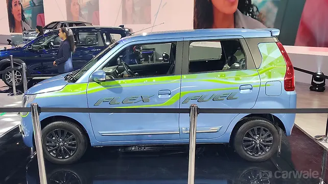 Maruti Wagon R Flex Fuel showcased at Bharat Mobility Expo - CarWale