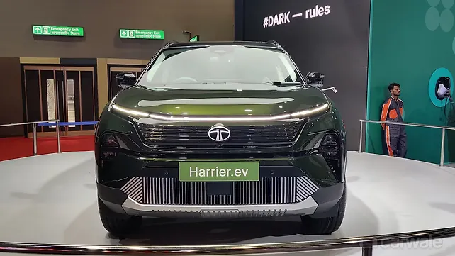 Tata Harrier EV showcased at Bharat Mobility Expo - CarWale