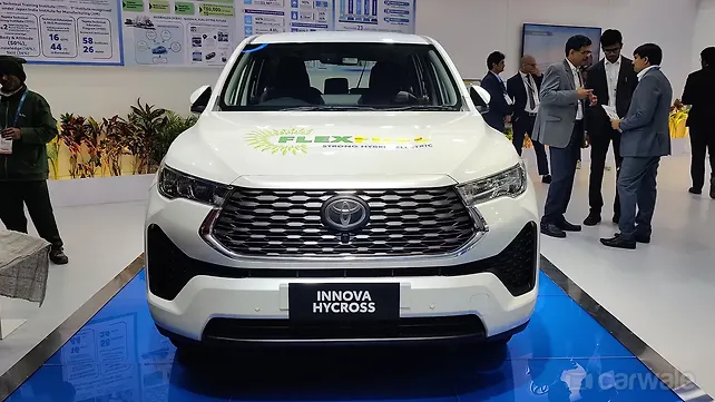 Toyota Innova Hycross Flex-Fuel showcased at Bharat Mobility Expo 2024 ...
