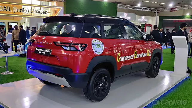 Maruti Brezza CBG (Compressed Biomethane Gas) debuts at Bharat Mobility ...