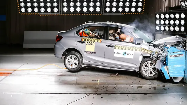 Honda Amaze scores a 2-star Global NCAP safety rating - CarWale