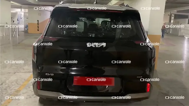 Kia EV9 spotted nearly undisguised; interior leaked - CarWale