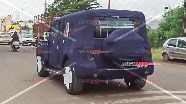Production-ready Mahindra Thar five-door spotted in multiple colours ...