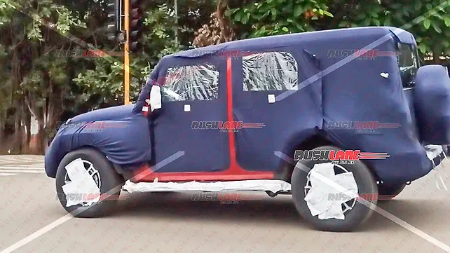 Production-ready Mahindra Thar five-door spotted in multiple colours ...