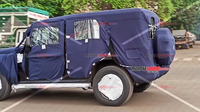Production-ready Mahindra Thar five-door spotted in multiple colours ...